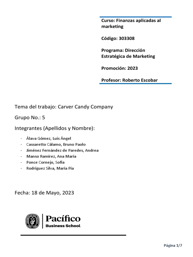 Carver Candy - Grupo 5 | PDF | Depreciación | Publicidad