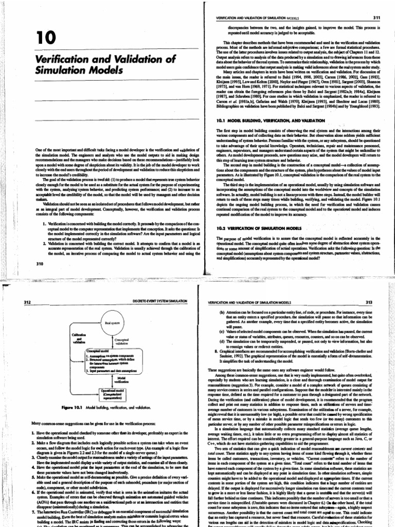 Jerry Banks - CH 10 | PDF | Conceptual Model | Simulation