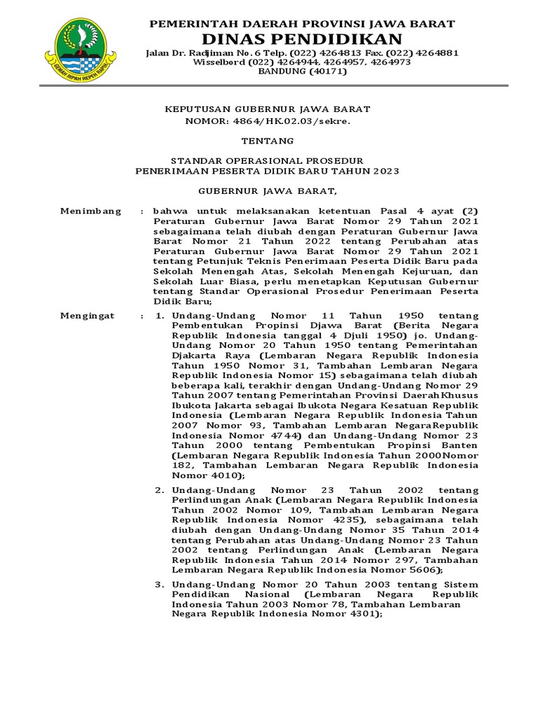 Sop PPDB 2023 | PDF