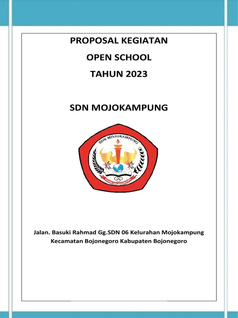 Proposal Open School 2023 Mojo | PDF
