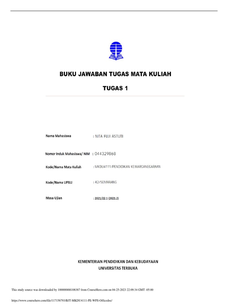 BJT Mkdu4111 Pe Wps Office | PDF | Bisnis | Pengelolaan Keuangan & Uang