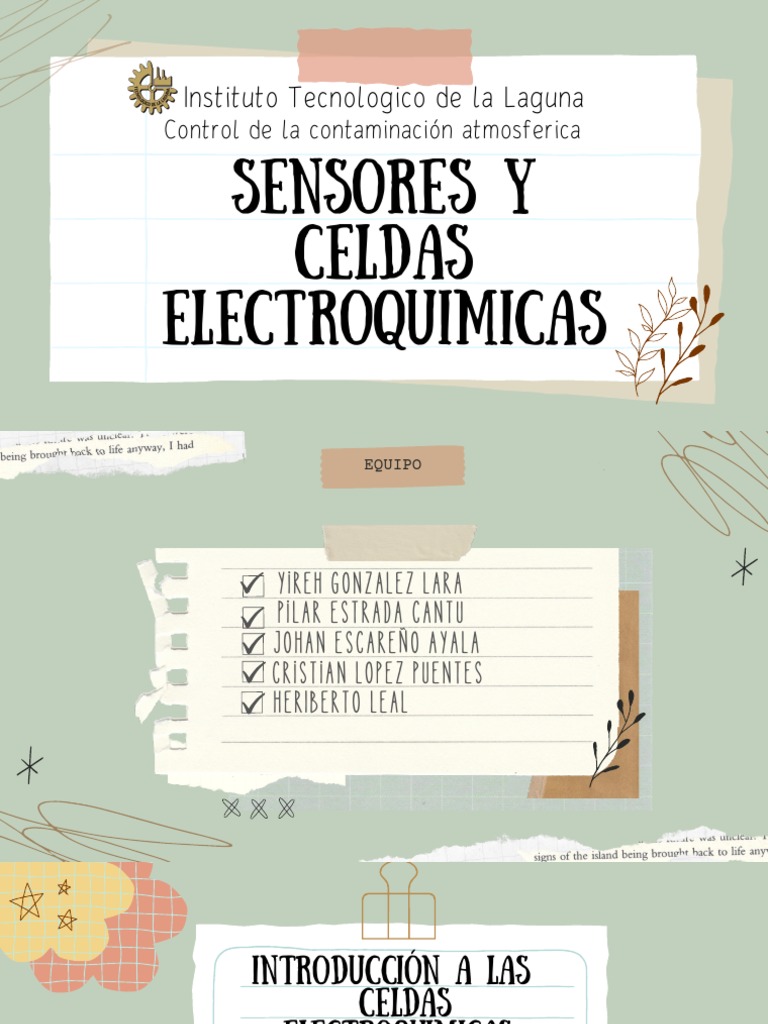 Celdas y Sensored | PDF | Electrodo | Electrólito