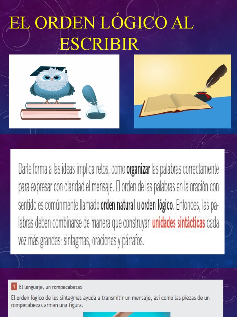 El Orden Lógico Al Escribir | PDF
