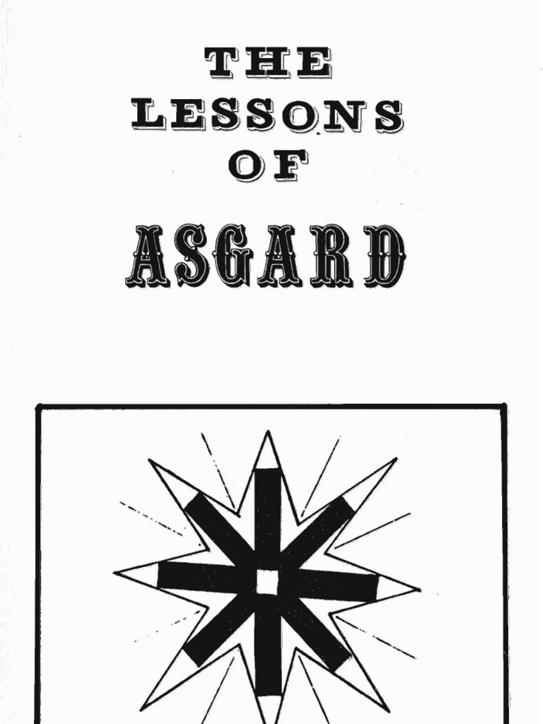 Lessons of Asgard | PDF | Anger | Heathenry (New Religious Movement)