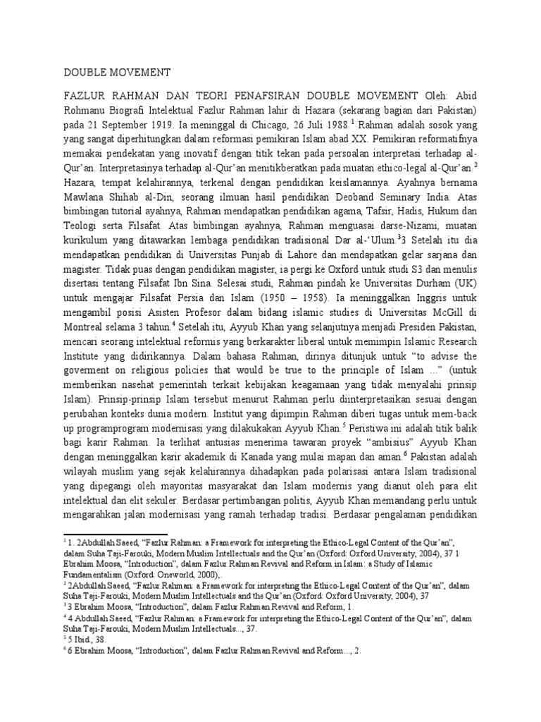 Double Movement | PDF