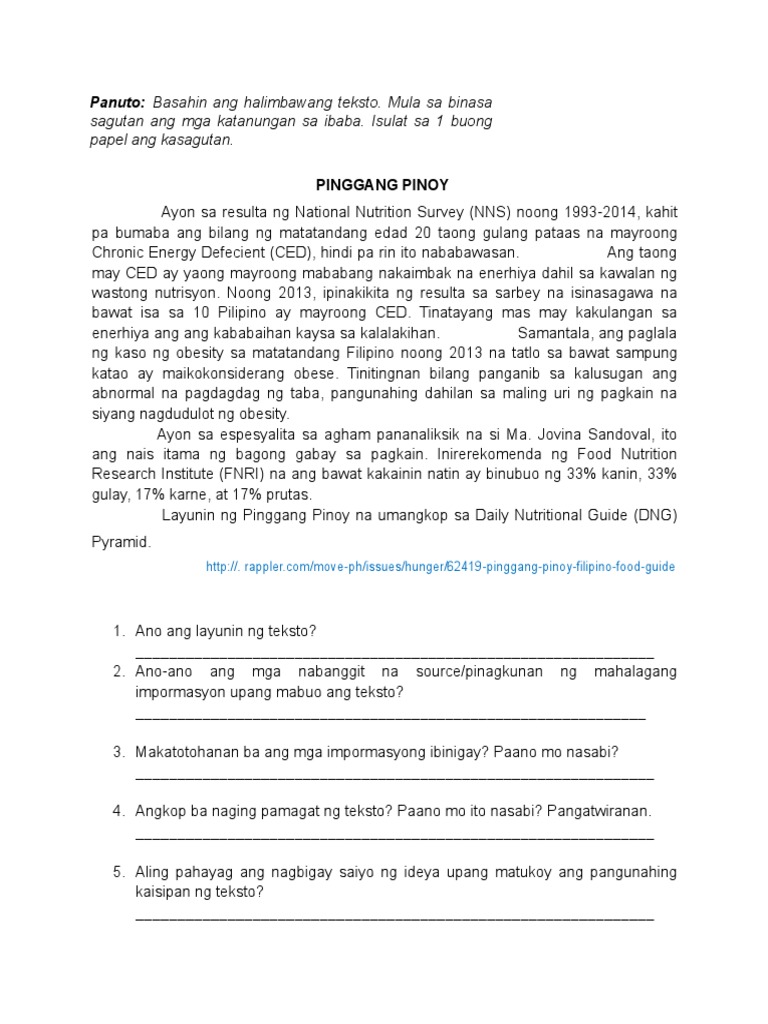 Act1-Pangangalap NG Datos | PDF