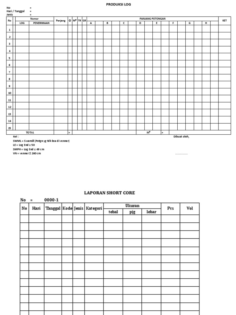 Laporan Produksi dan Grading Log | PDF | Komputer