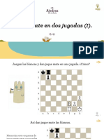 Ejercicios Mate en 2 Jugadas | PDF