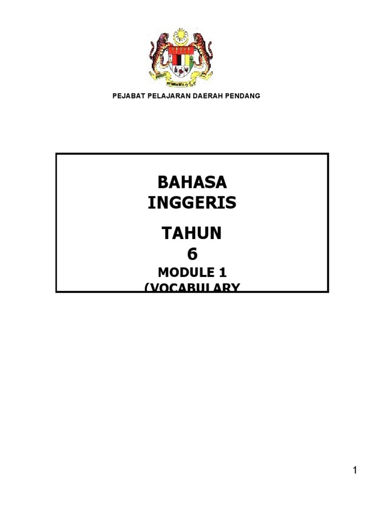 Bahasa Inggeris Tahun 6 Module 1 Vocabul Pdf Taste
