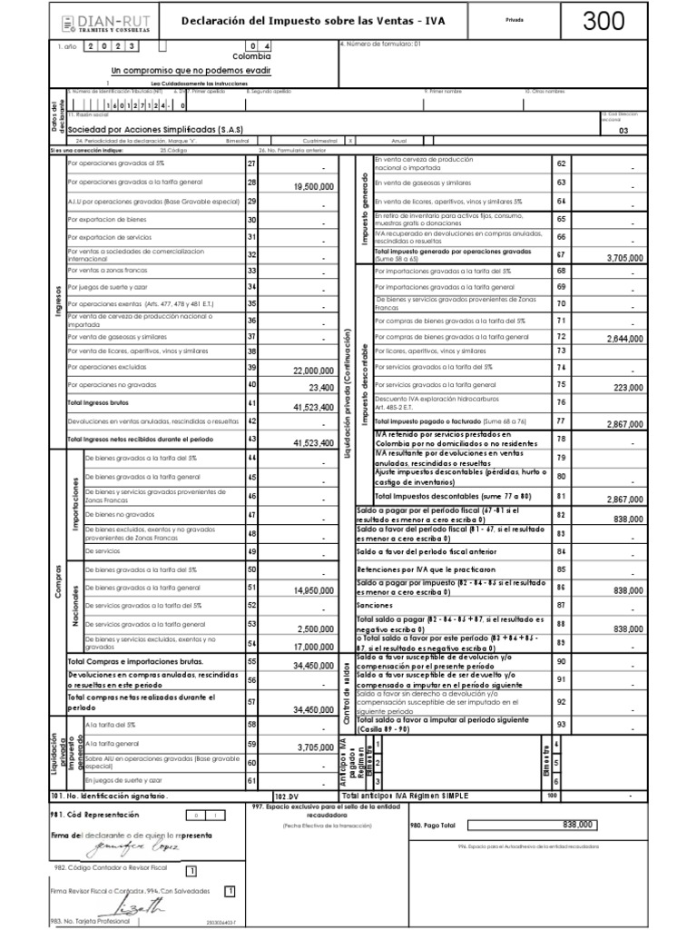 Declaracion Iva | PDF | Business | Mercado (economía)