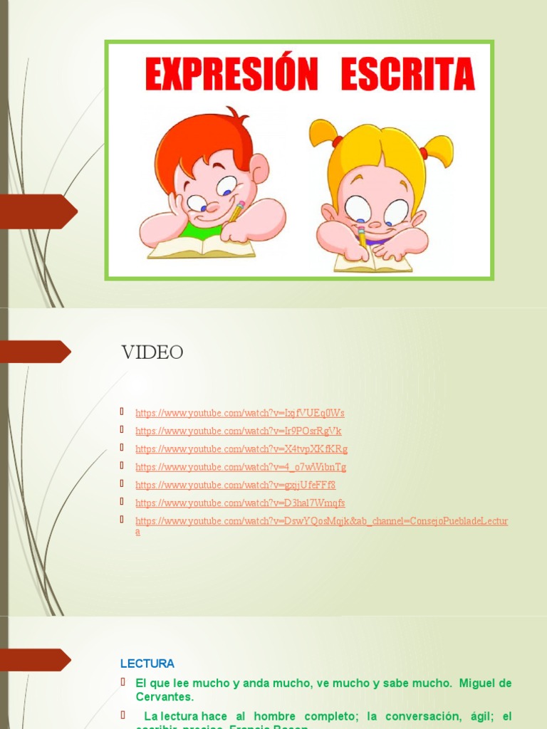 EXPRESIÓN ESCRITA | PDF | Escritores | Escritura