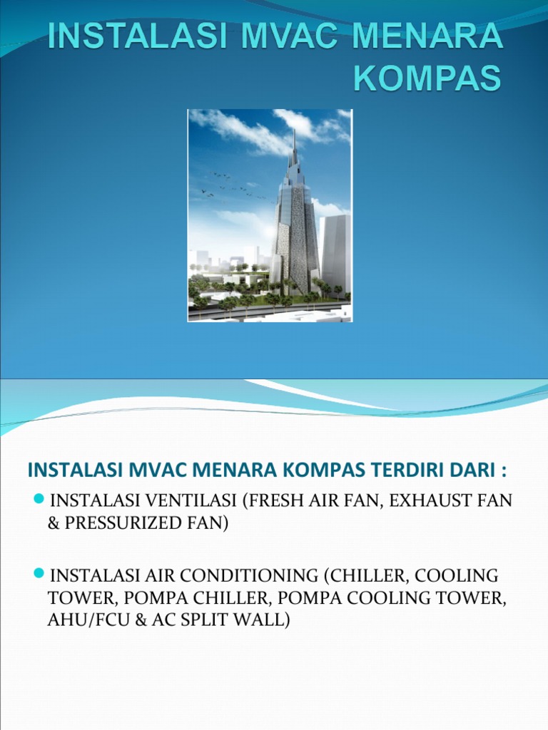 Instalasi MVAC Menara Kompas | PDF