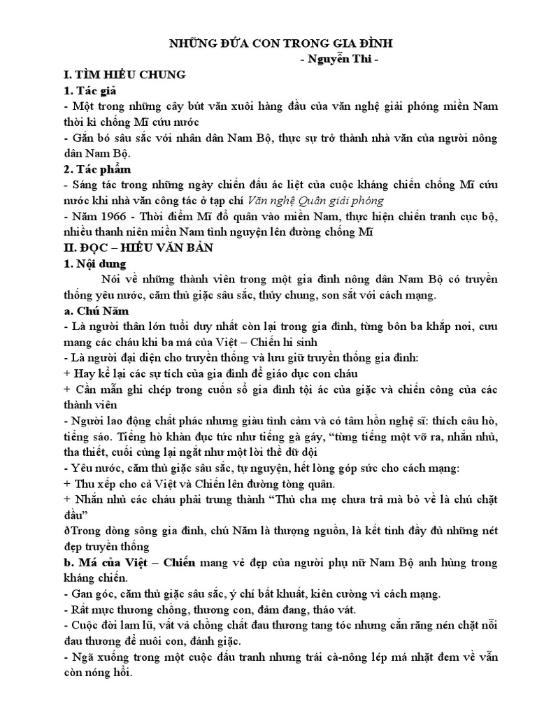 NH NG Đ A Con Trong Gia Đình | PDF