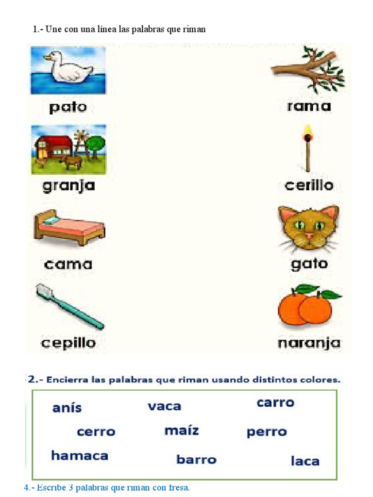 Ficha de Rimas | PDF