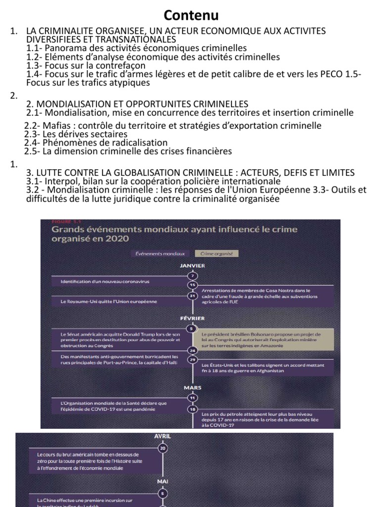 Mondialisation et criminalité organisée | PDF | Globalisation | Crime ...