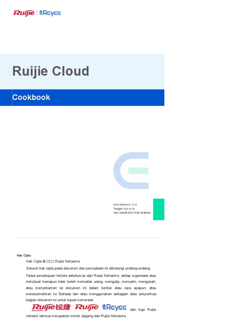 Ruijie Cloud Cookbook - Indonesian V1.0 | PDF