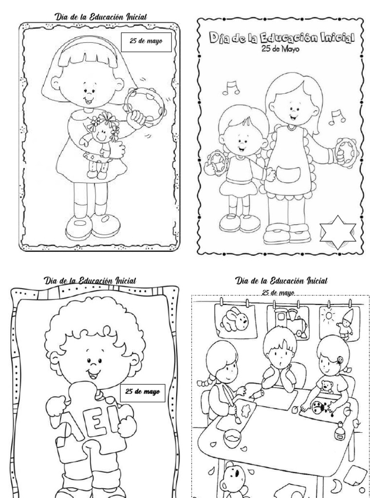 Cartel para Mural Semana de La Educacion Inicial 2023 | PDF