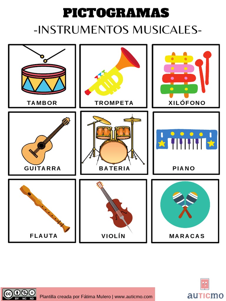 Picto Instrumentos Musicales Tea | PDF