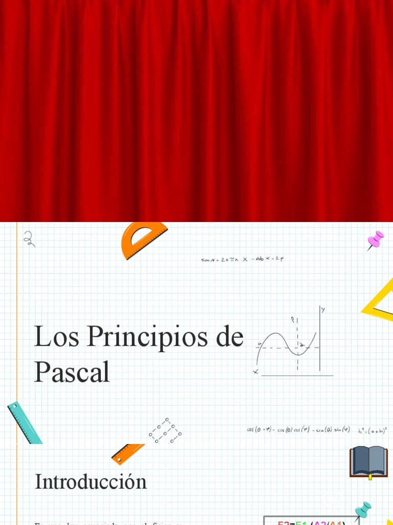 Principios de Pascal - Presentación | PDF | Presión | Fuerza