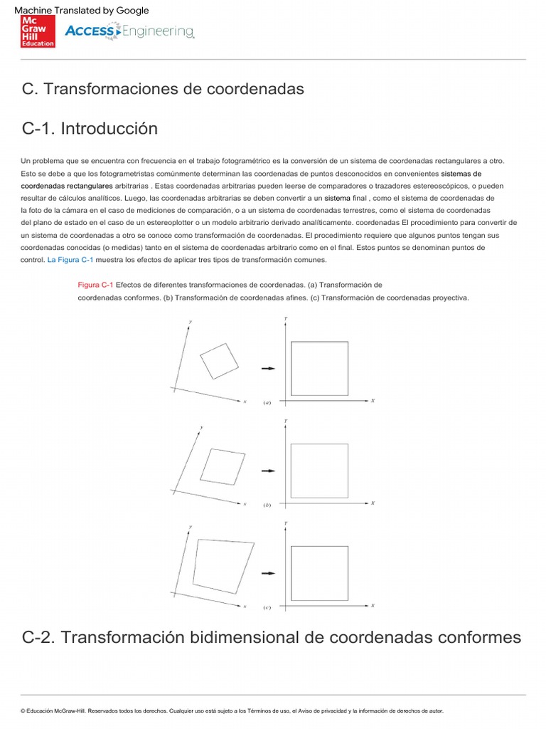 Coordinate Transformations | PDF | Rotación | Ecuaciones