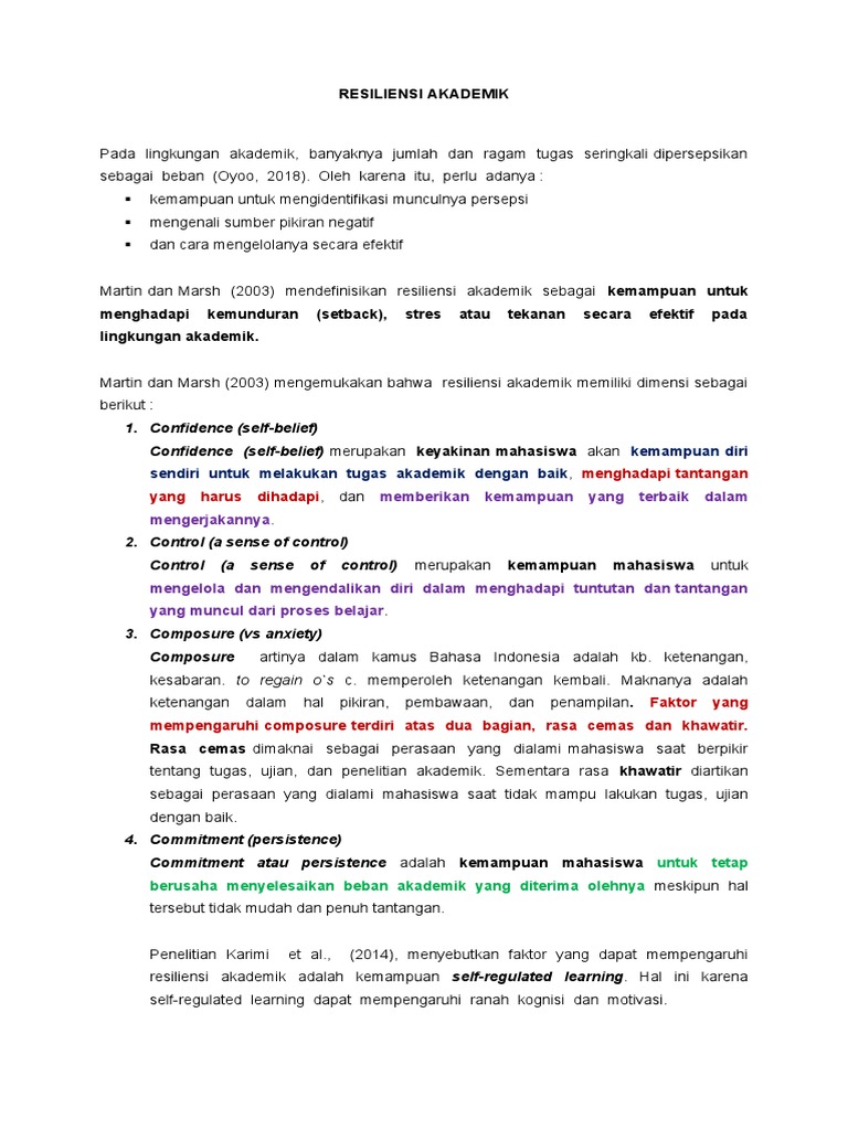 Resiliensi Akademik | PDF