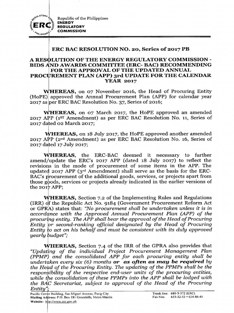 Bac+Reso+No +20+series+of+2017 | PDF | Public Law | Accountability