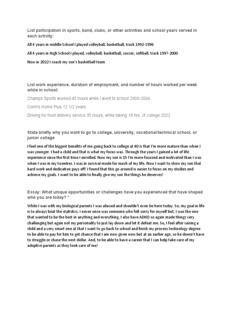 Essay For Going Back To School | PDF