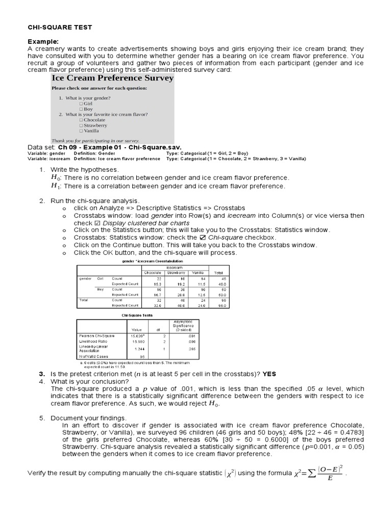 Chi Square Test Examples | PDF