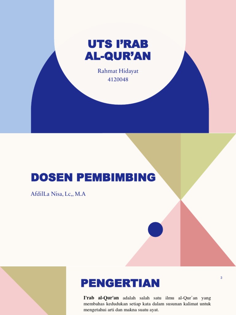 UTS I'rab Al-Qur'an | PDF