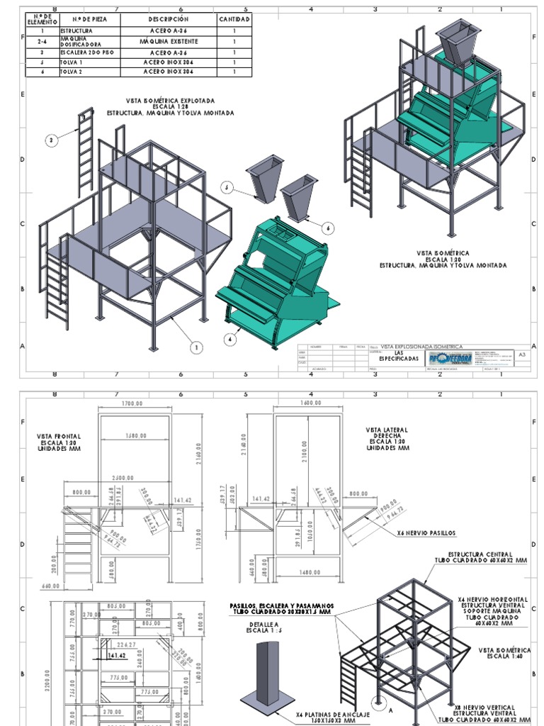 Planos Ensamble Estructura | PDF