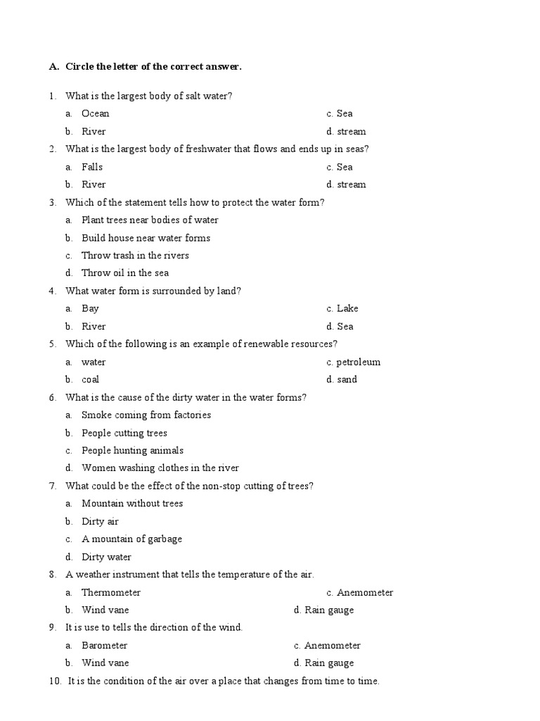 Science 2 | PDF | Cloud | Water