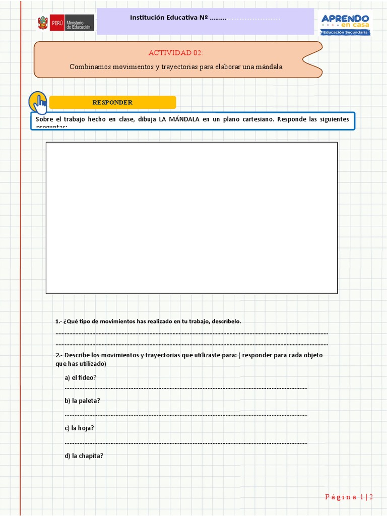 ACT 2 MAT 3° EXP 3 - Tarea de Las Mandalas | PDF | Aprendizaje ...