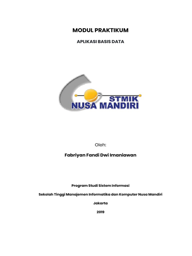 Modul Aplikasi Basis Data | PDF