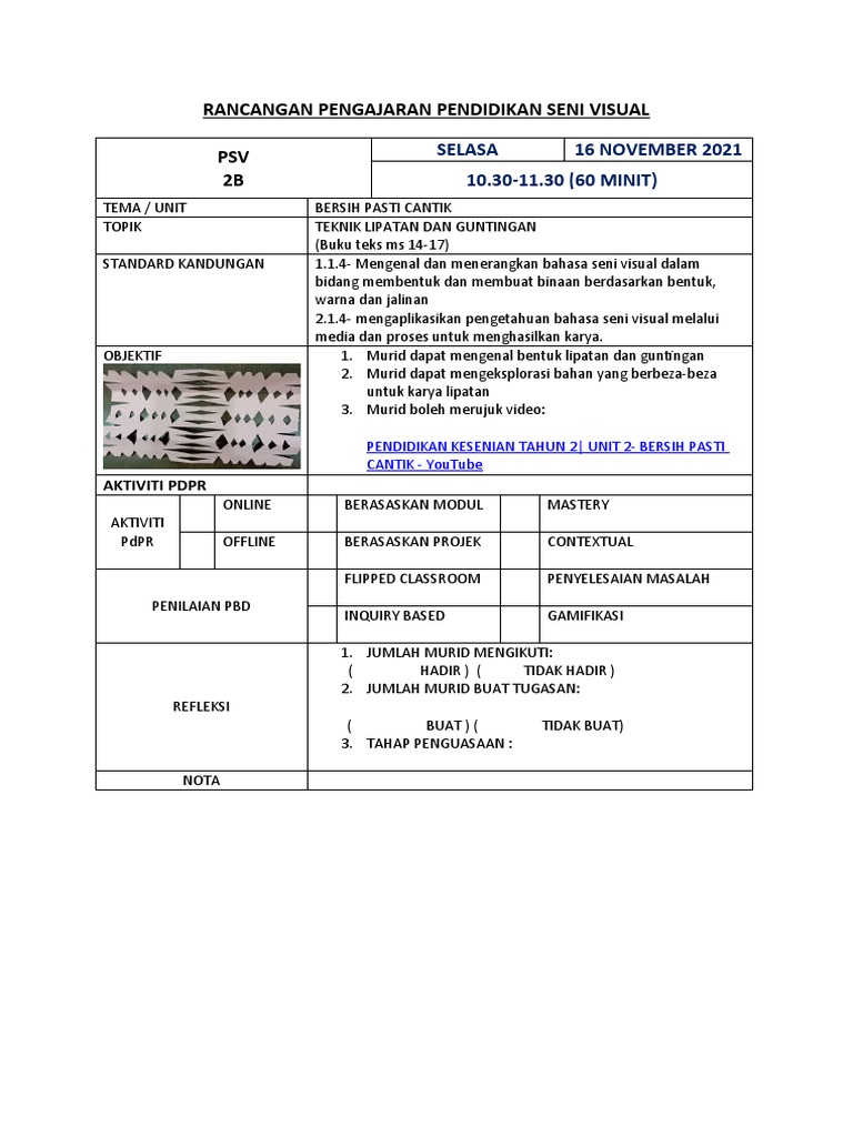 rph PSV TAHUN 2B | PDF