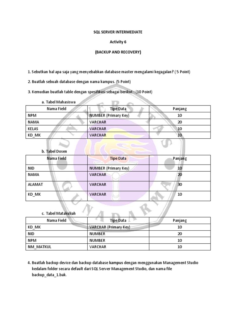 I SQLSERVER Act6 | PDF