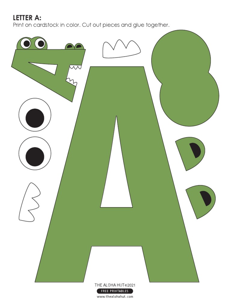 Alphabet Craft ALOha Educatoys | PDF