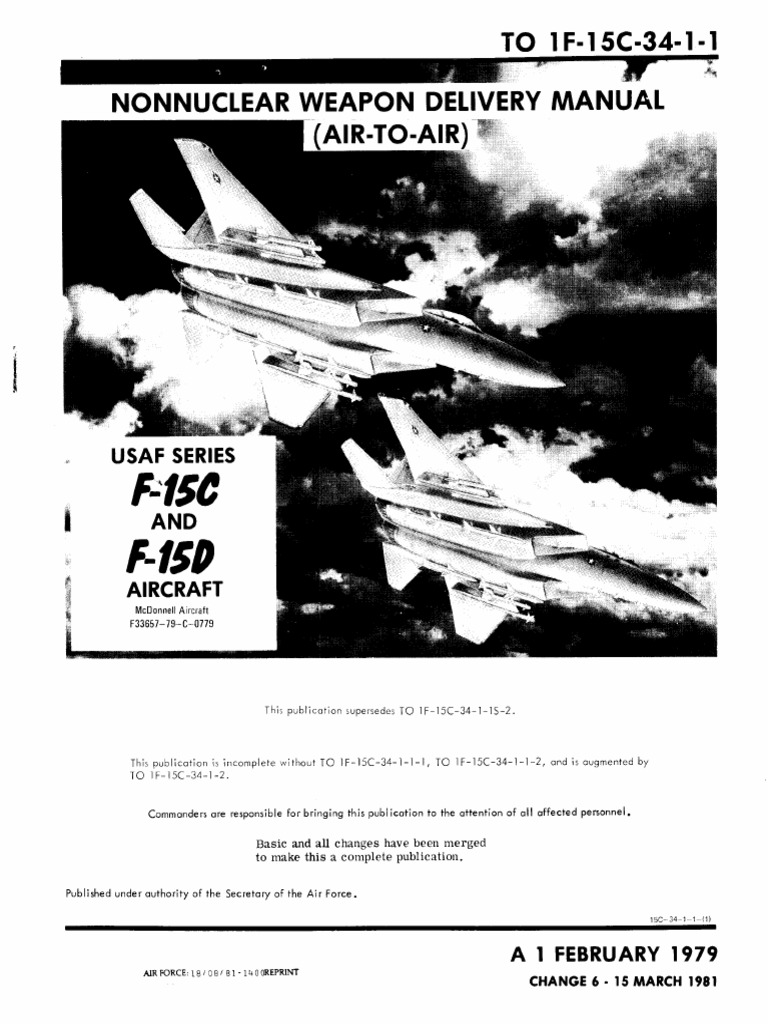 F-15C and D Air To Air Weapon Delivery Manual | PDF