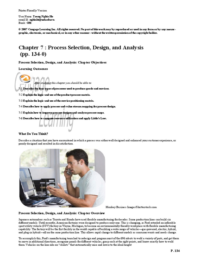 Chapter 5 - Process Selection, Design, and Analysis | PDF | Pharmacy ...