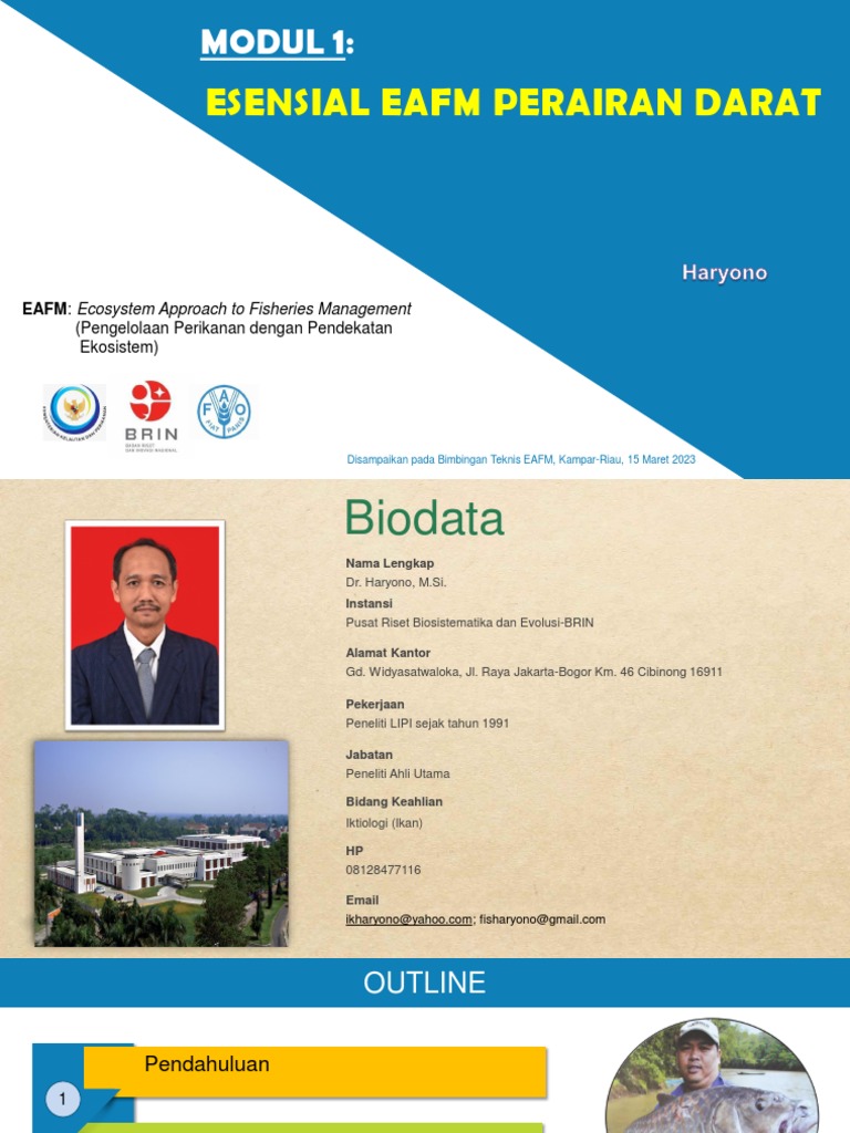 Modul 1 - Esensial EAFM Perairan Darat | PDF