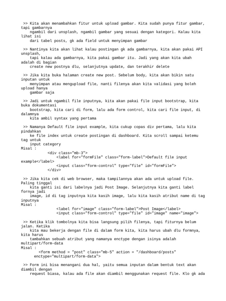 Tutorial Laravel 8 pt.20 Upload Image | PDF