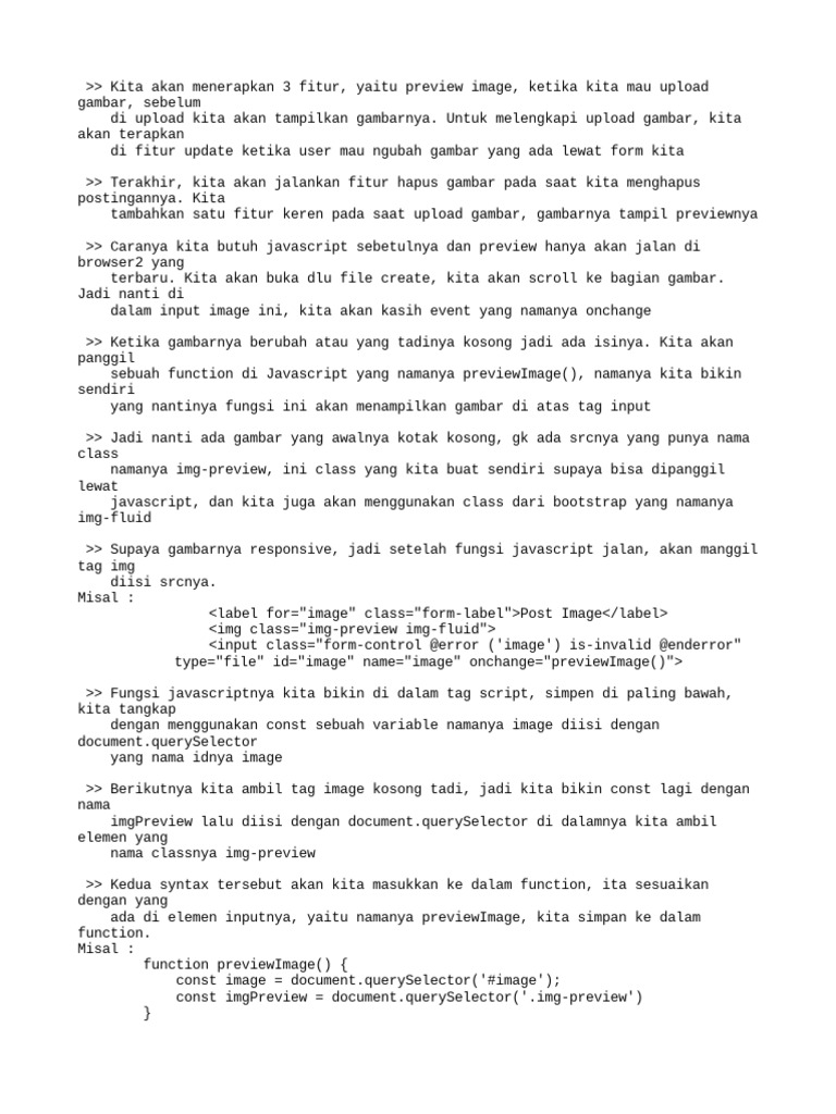 Tutorial Laravel 8 pt.21 Preview, Update & Delete Image | PDF | Komputer