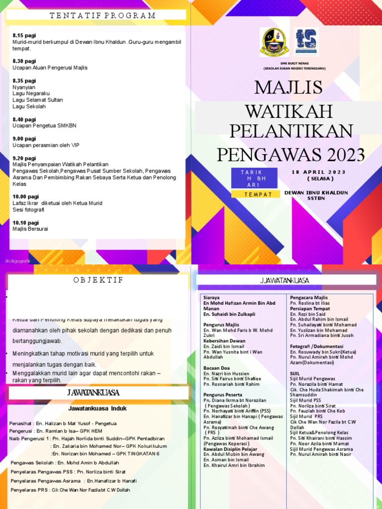 Brosur Watikah Pelantikan 2023 | PDF