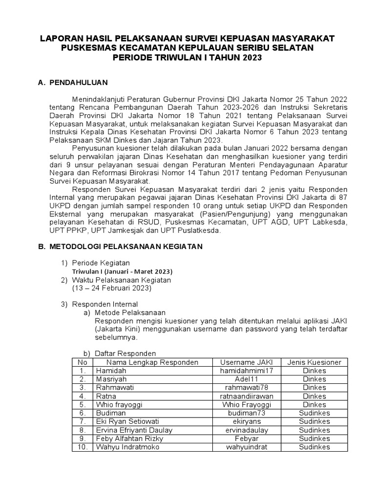 Lap. SKM Puskesmas | PDF