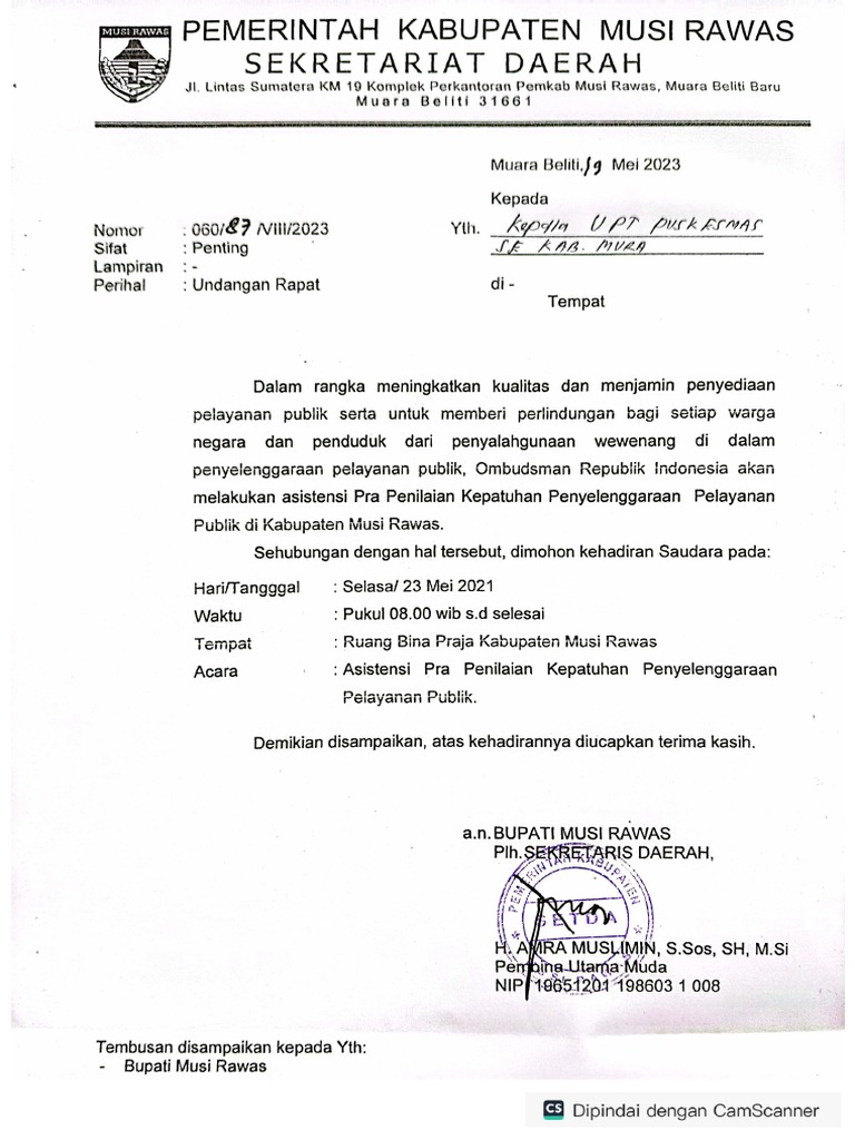 Surat Ke Puskesmas | PDF