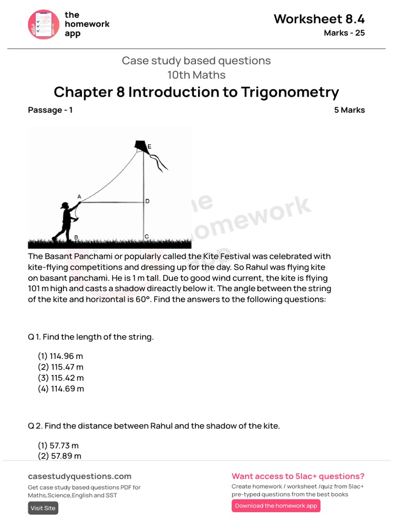 (Worksheet 8.4) - (Chapter Introduction To Trigonometry) | PDF | Worksheet | Hindu Worship