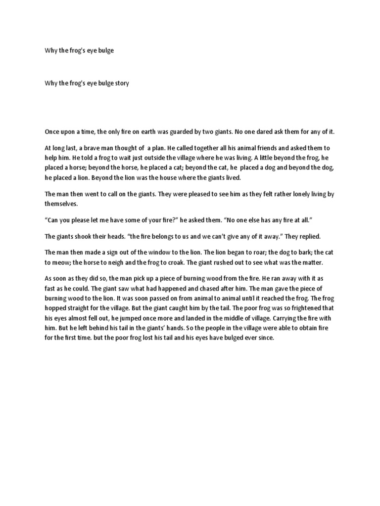 Why The Frog | PDF