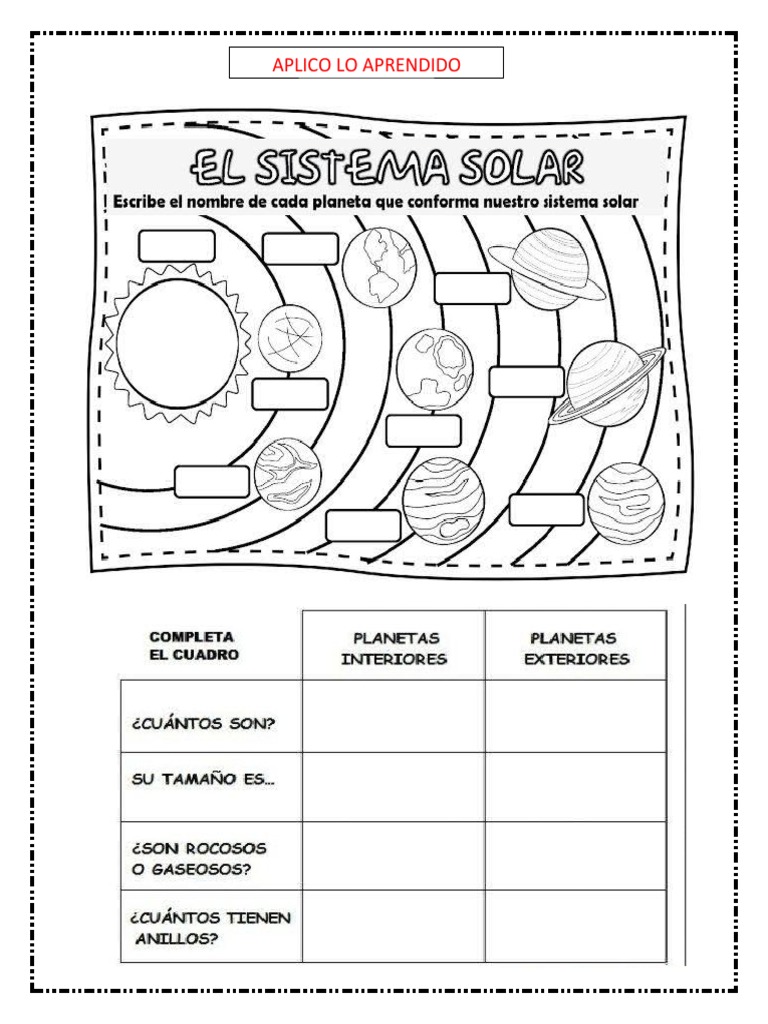 (19-10) Ficha de Los Planetas | PDF