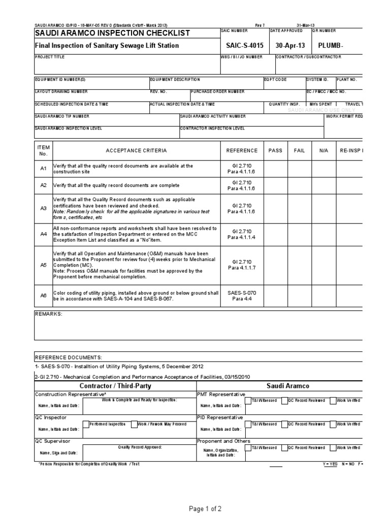 SAIC-S-4015 Rev 7 | PDF | Technology & Engineering