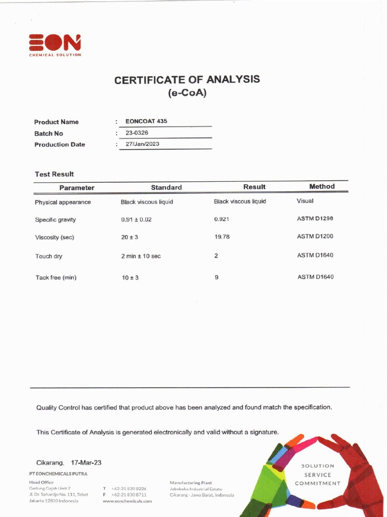 Msds Eon 435 | PDF