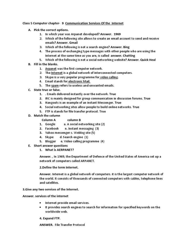 2022 01 27 V Computer 1 | PDF | Internet | File Transfer Protocol